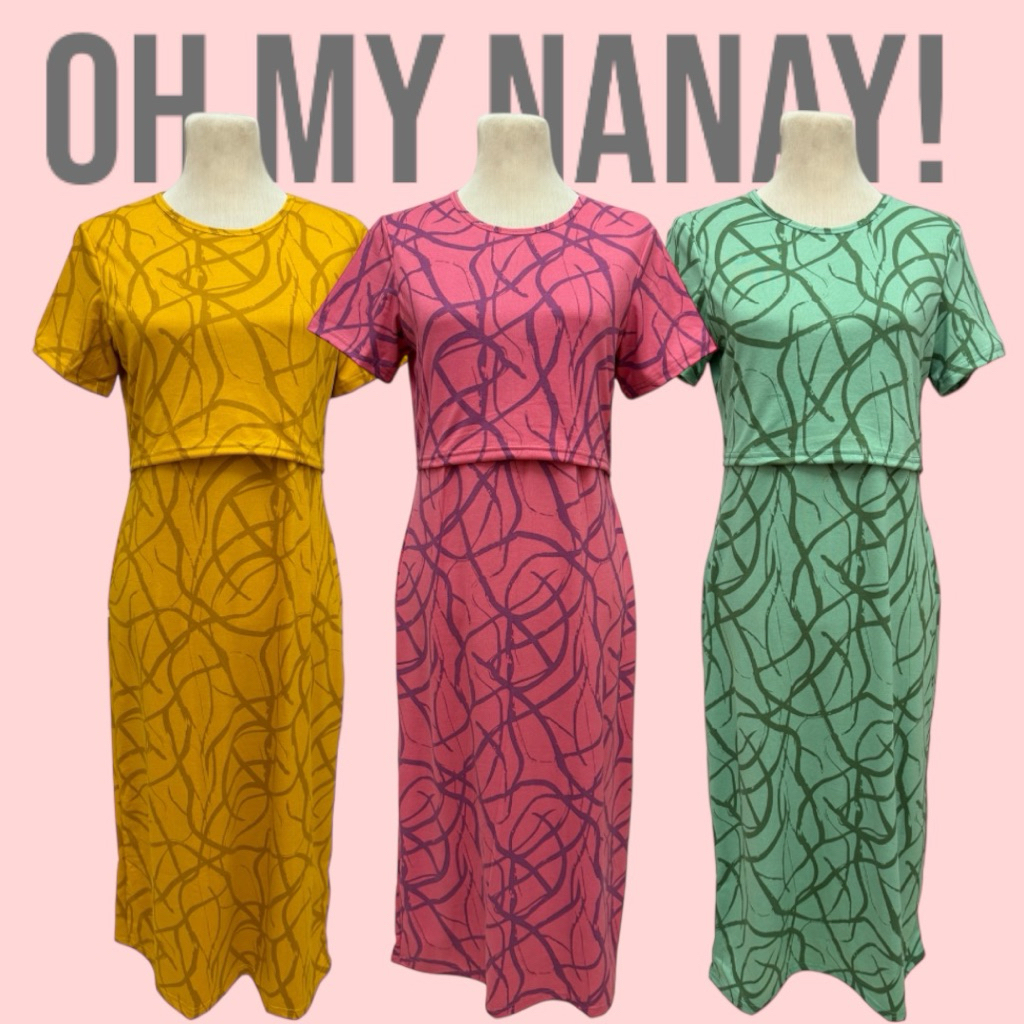 OH MY NANAY - Lovi Maternity and Nursing Breastfeeding MAXI Dress ...
