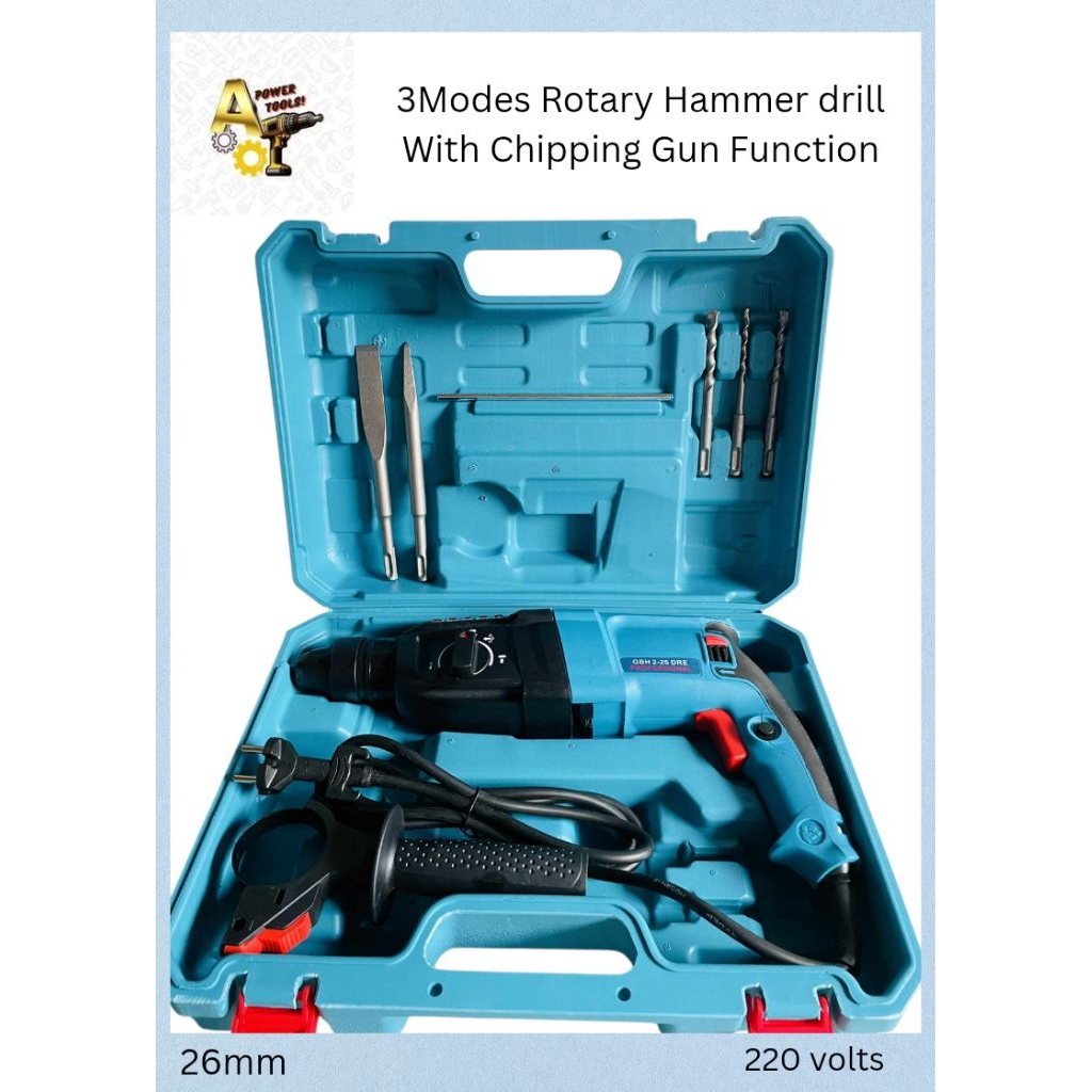Bosch 26 mm. 3 modes Rotary Hammerdrill with chipping gun function ...