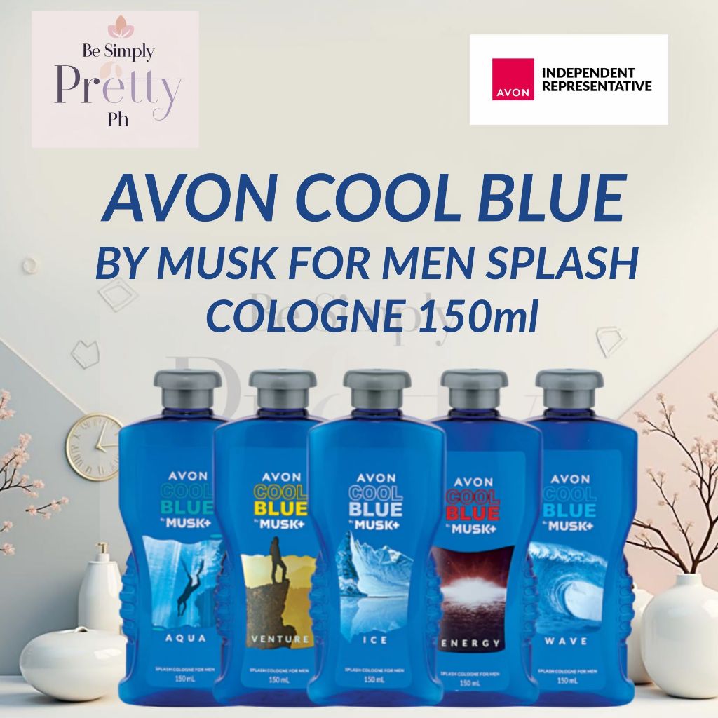 AVON COOL BLUE by MUSK + SPLASH COLOGNES 150mL | Shopee Philippines