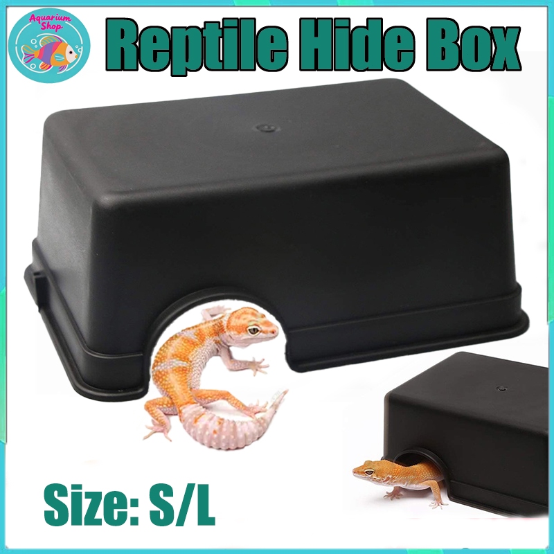 Large Reptile Hide Box Habitats Caves Hiding for Lizards Leopard Gecko ...