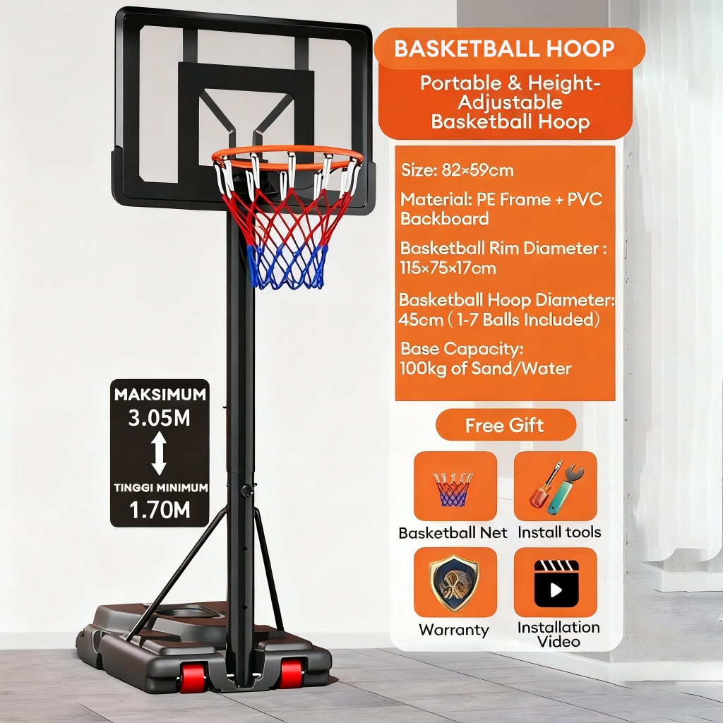 Outdoor & Portable High quality Standard Basketball Hoop For Kids Adult ...