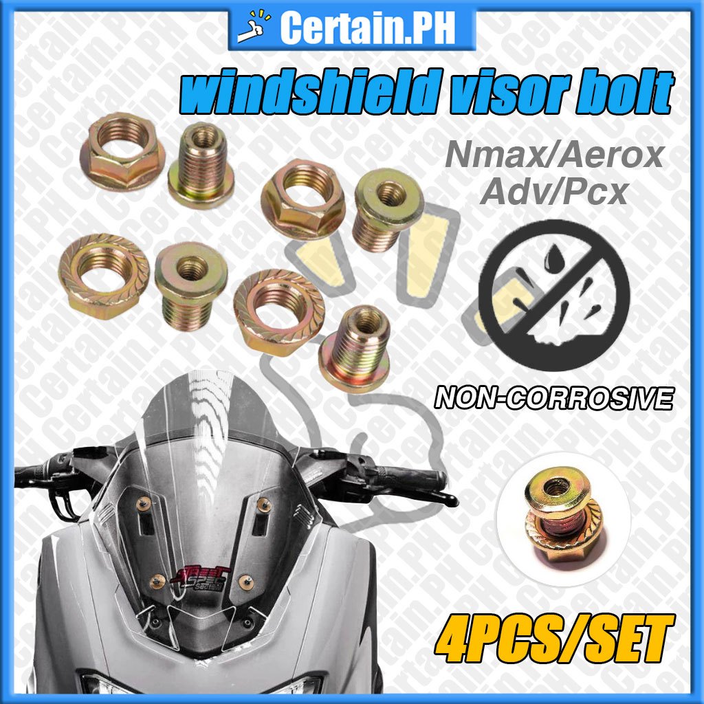 Anti Crash Windshield Visor Bolt 4Pcs/Set Inner Bolt For Nmax / Aerox ...