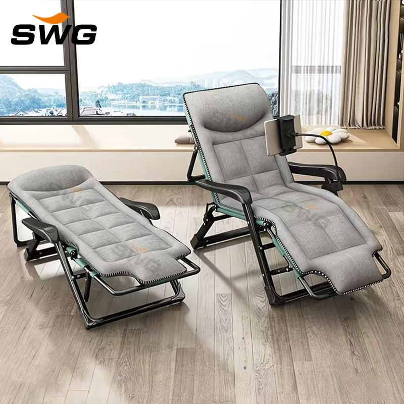 SWG 193x75x30 Folding Bed Single Reclining Chair Oxford Cloth 300kg ...