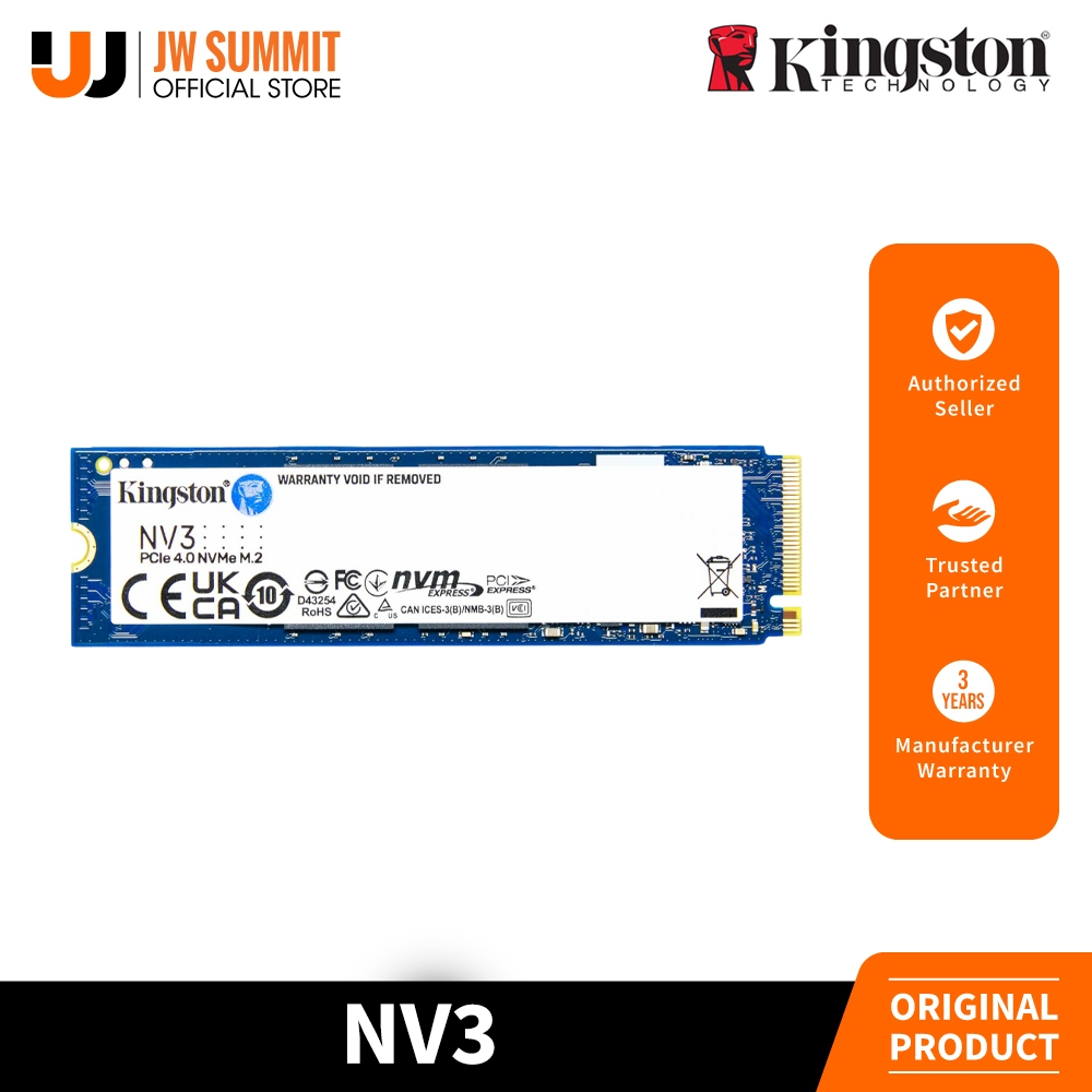 Kingston NV3 4TB M.2 2280 Gen 4x4 NVMe PCIe Performance Internal SSD ...