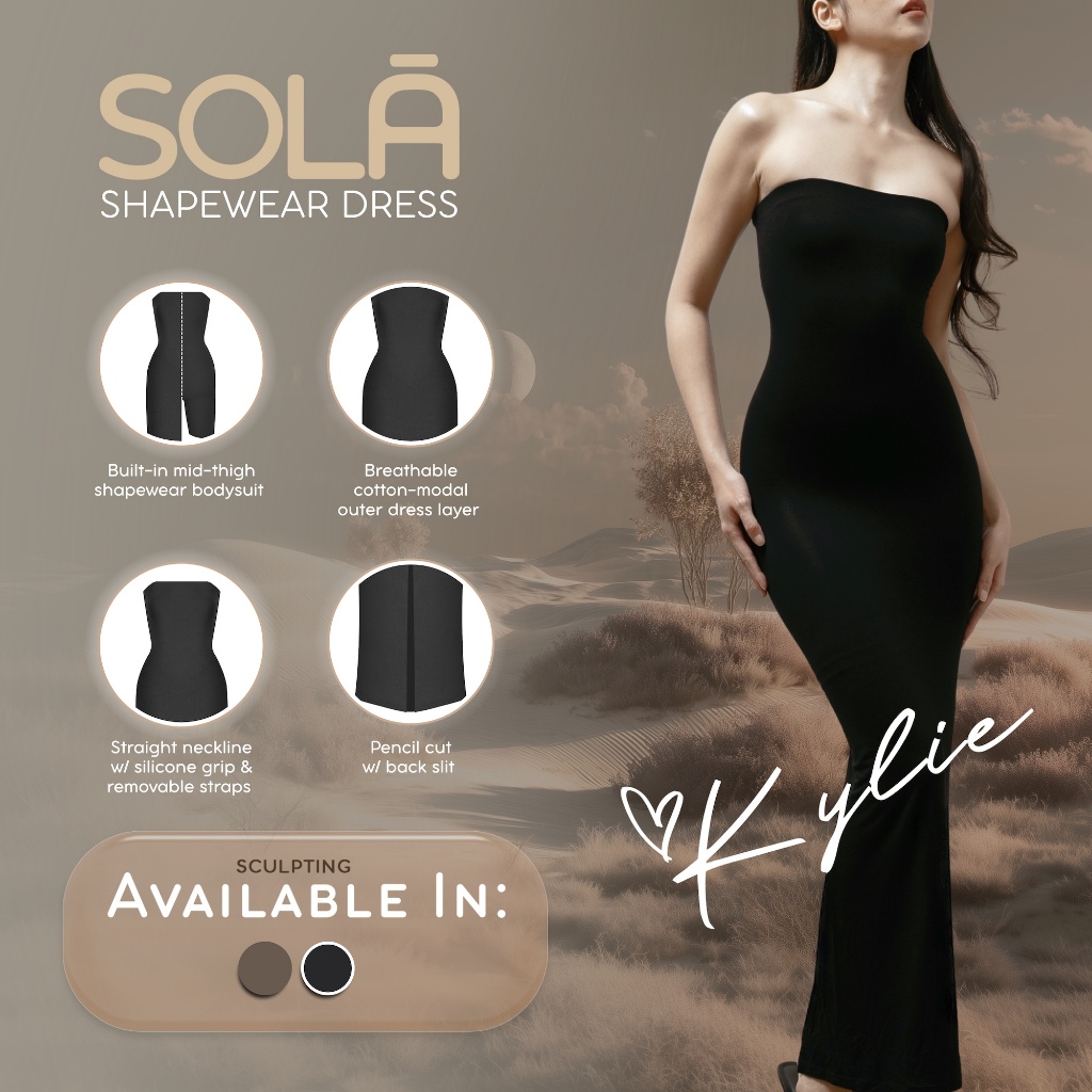 Sculpting Strapless Shapewear Maxi Dress by Kylie Verzosa | Shopee ...