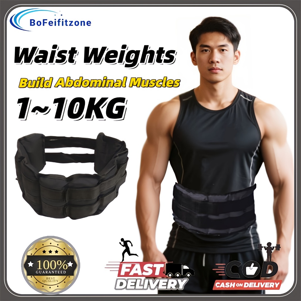Waist Sandbag 1-10KG Waist Weights Iron Sand For Adjustable Strength ...
