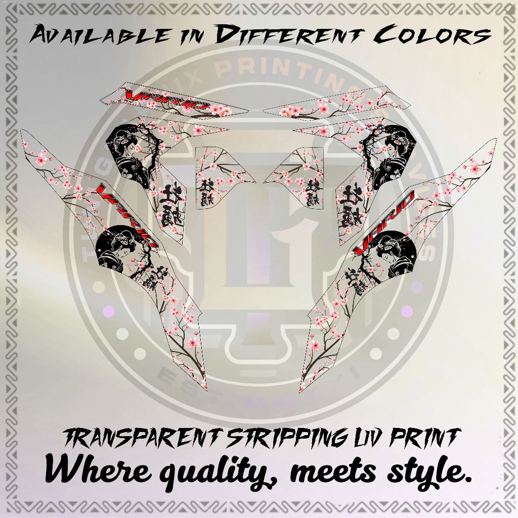 PREMIUM UV PRINT TRANSPARENT - CLICK V3-V4 NEW SAKURA GEISHA DESIGN ...
