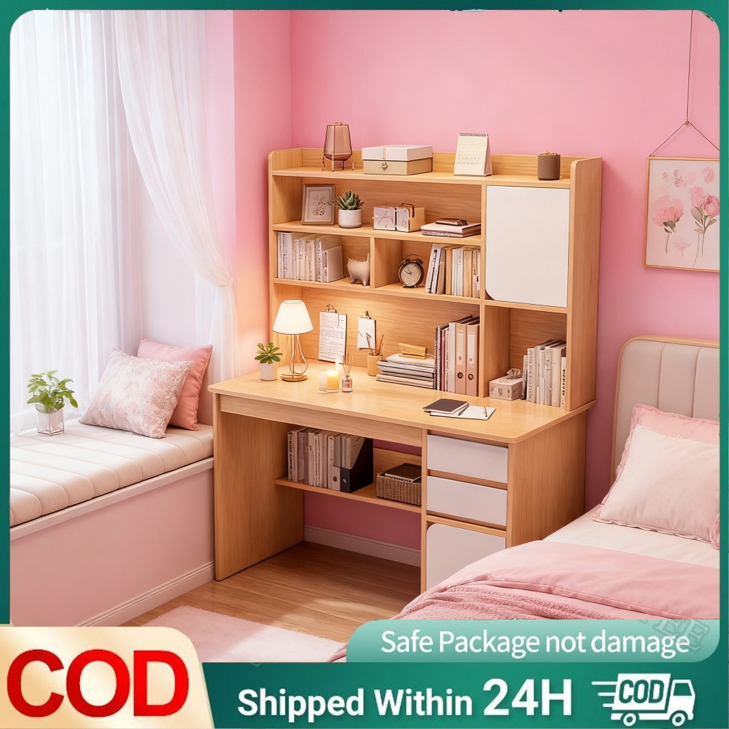 Study Table Desk Bookcase Bookshelf Computer Tabel One Rental House ...