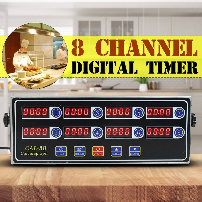 kitchen timer 8 channel baking Western restaurant timer,hamburger ...