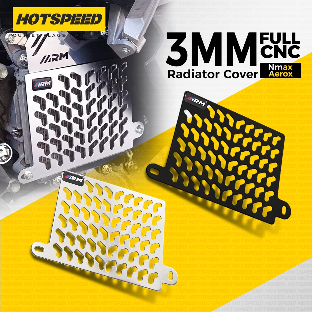HOTSPEED ARM Radiator Cover for YAMAHA NMax Aerox v1 v2 CNC Alloy With ...