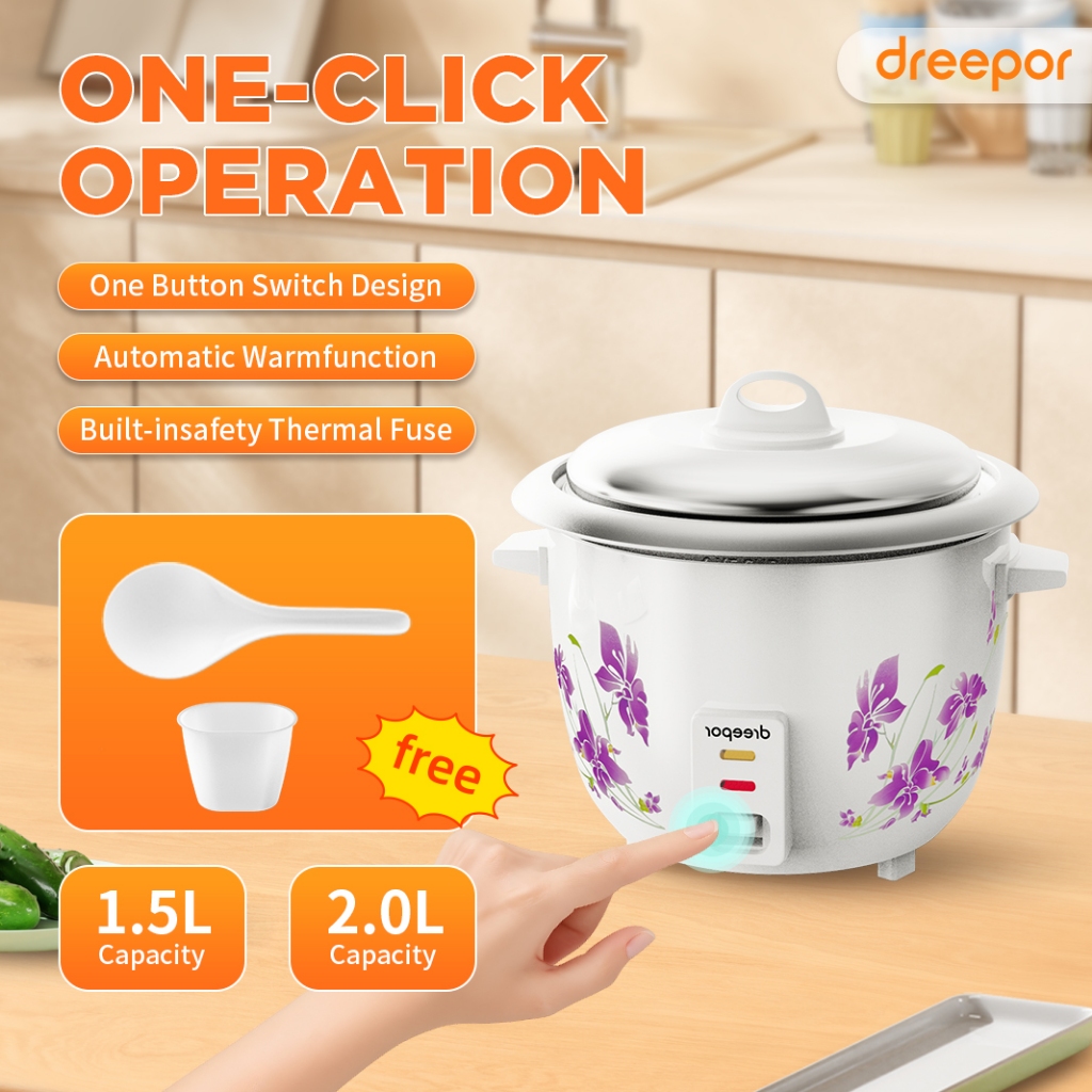 Dreepor Electric Cooker Multi Cooker Rice Cooker With Steamer Large ...