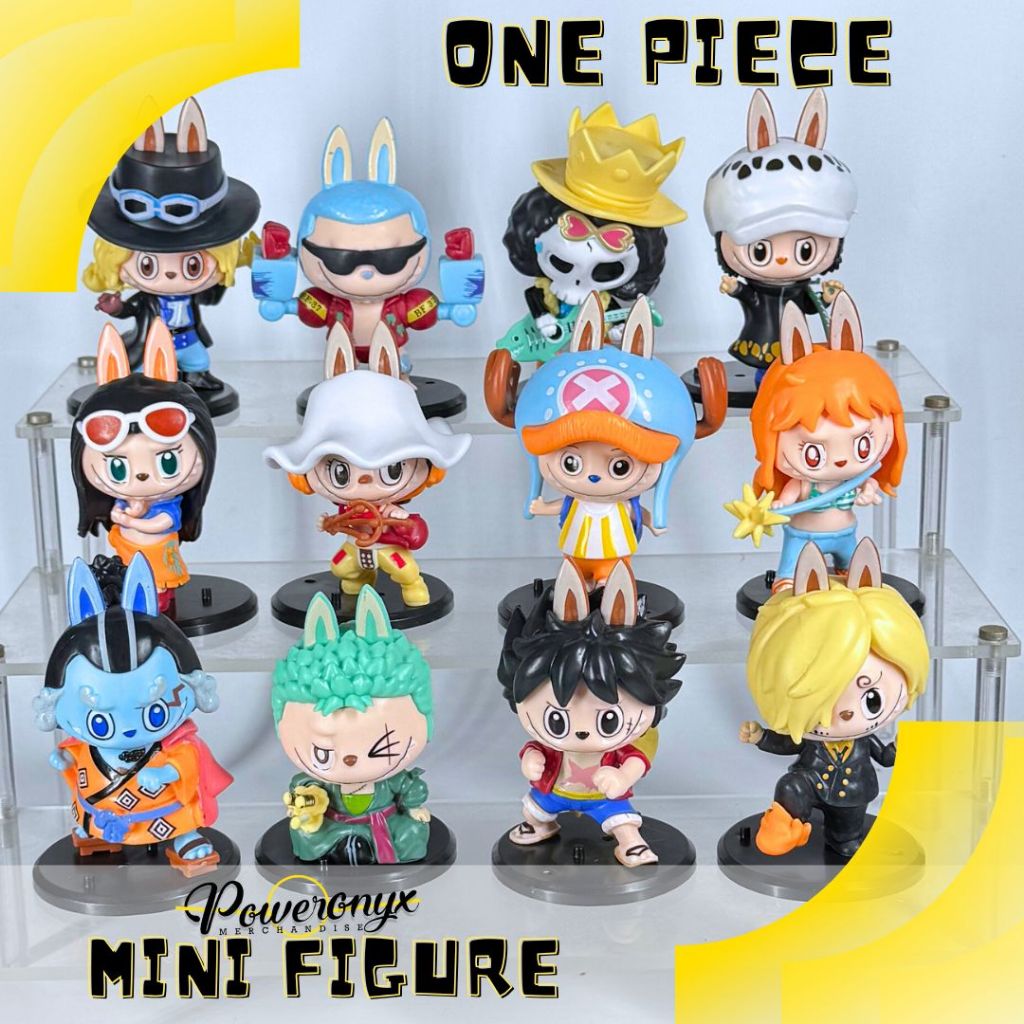 One Piece x Labubu Luffy Zoro Sanji Chopper Nami Trafalgar Law Mini ...