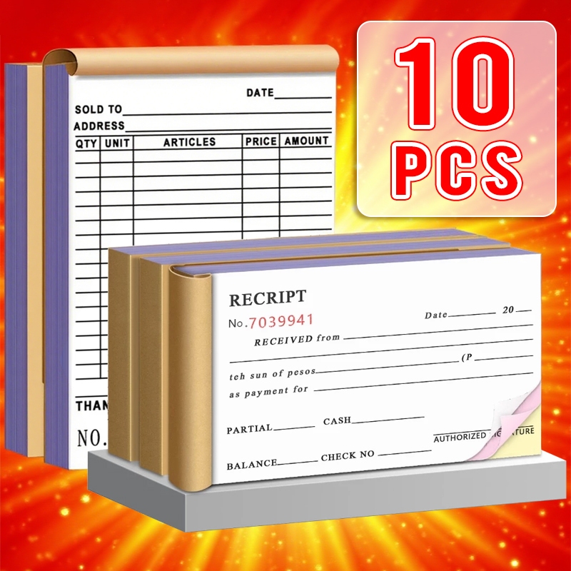 Carbonized Resibo Receipt With Carbon Paper Wholesale Duplicate Receipt ...