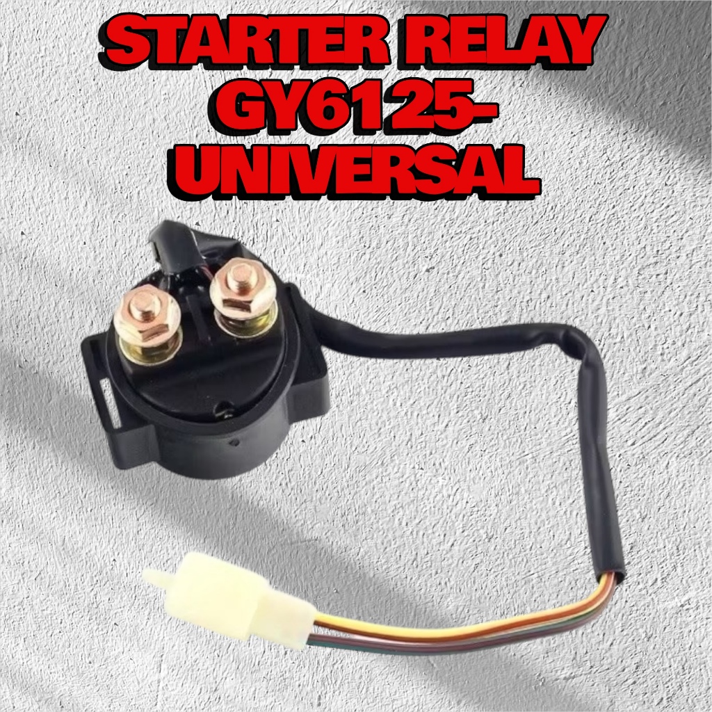 STARTER RELAY 12V FOR UNIVERSAL MOTORCYCLE, GY6-125/WAVE125/TMX125 ...