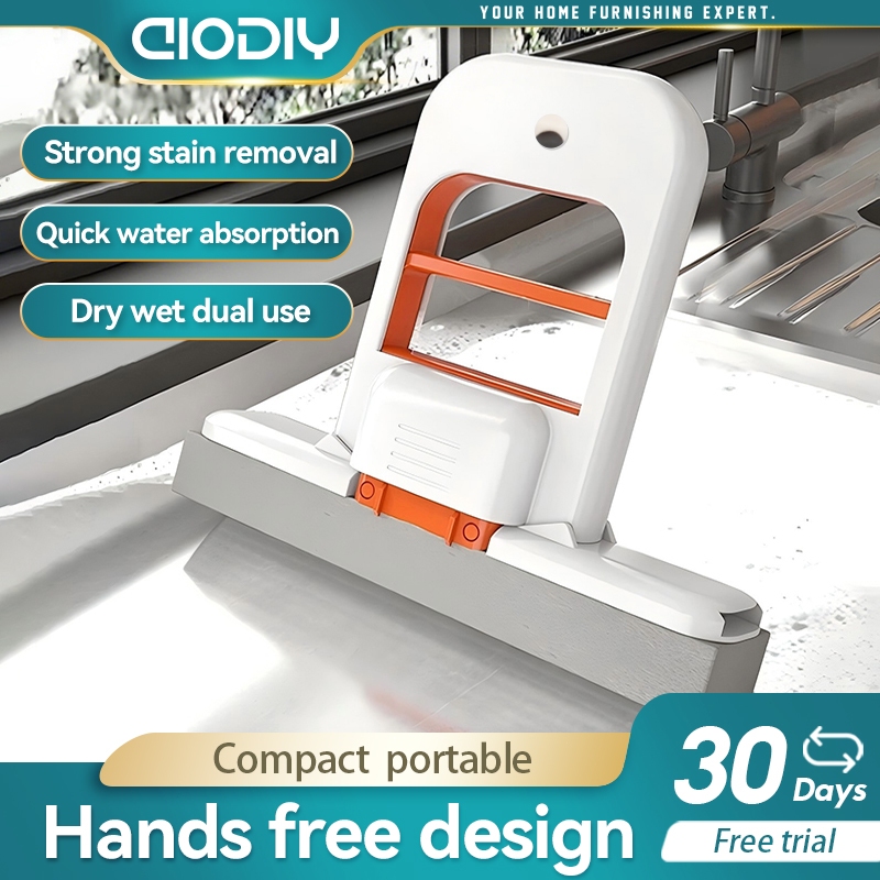 AIODIY Foldable Mini Handheld Sponge Table Mop Hands Free for Home ...