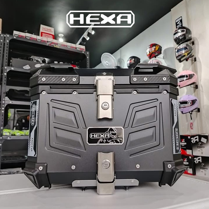 【all alloy】HEXA ALLOY TOP BOX Aluminum 45LWith Backrest Edition Heavy ...