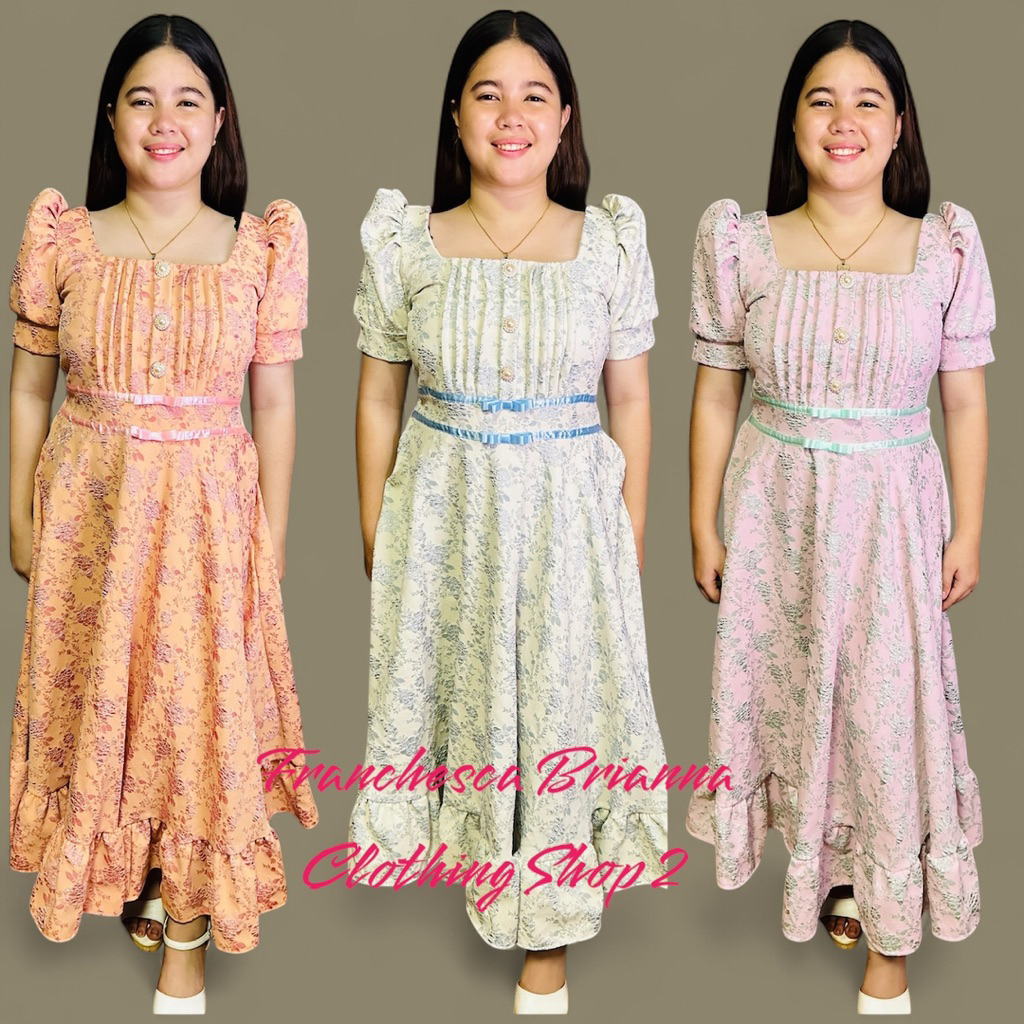 CRISTINE Formal Elegant Maxi Dress - Jacquard with Zipper, Side Pockets ...