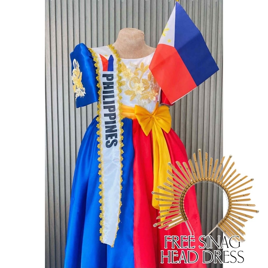 United Nations Philippine Costume Complete Set with SASH/FLAGLET ...