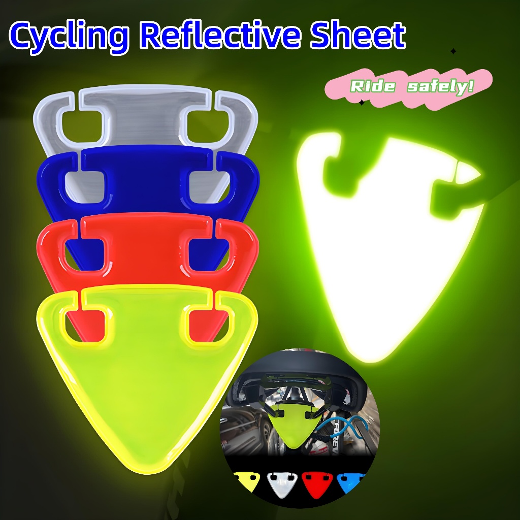 Bright Cycling Triangle Reflective Sheet Portable Safety Tail Light ...