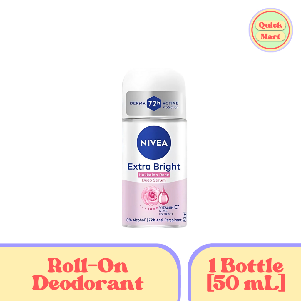 Nivea Hokkaido Rose Roll-On Deodorant 50mL (1 Bottle) | Shopee Philippines