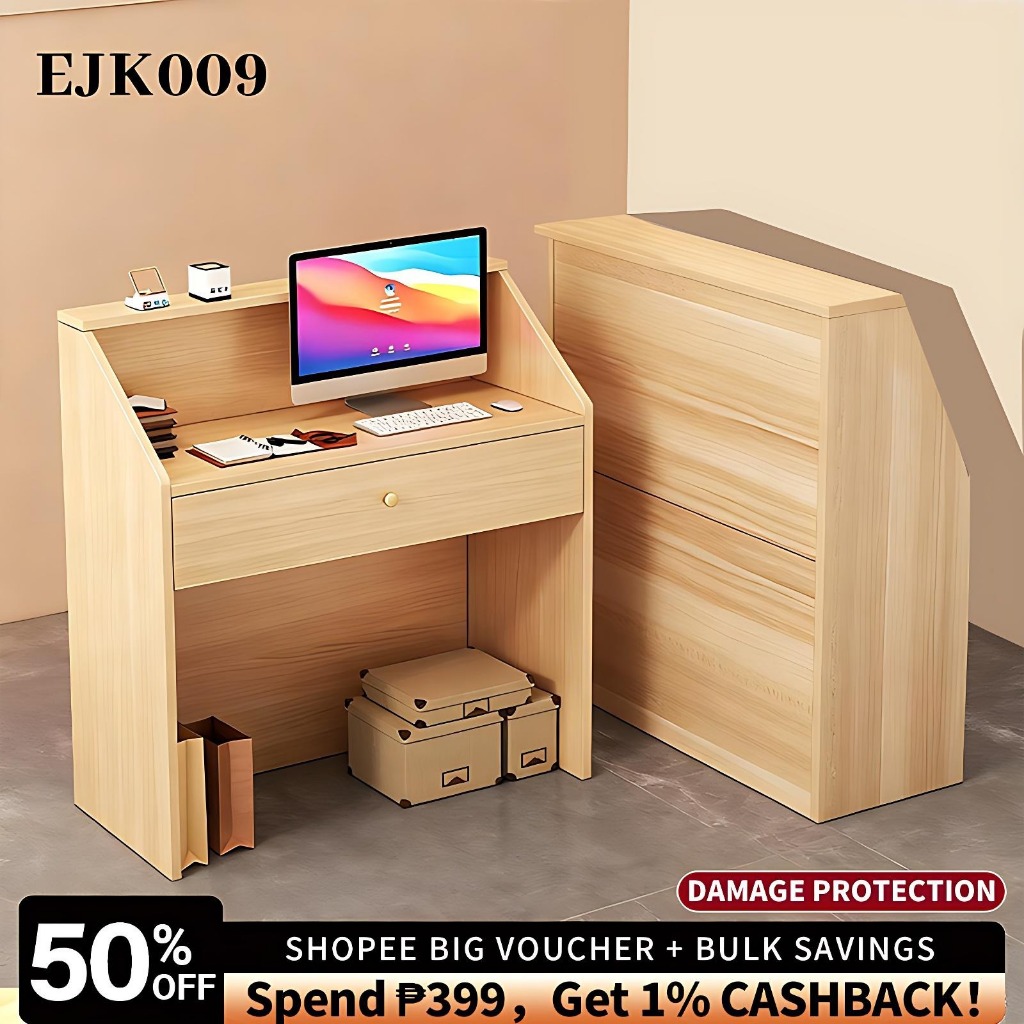 PH STOCK Cashier Reception Desk Cashier Counter Cashier Table With ...