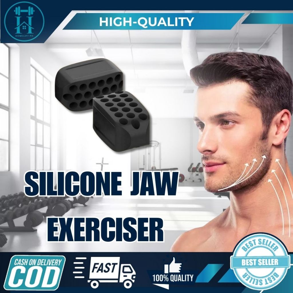 Silicone Jaw Exerciser Jawline Shaper Trainer Double Chin Neck Toning ...