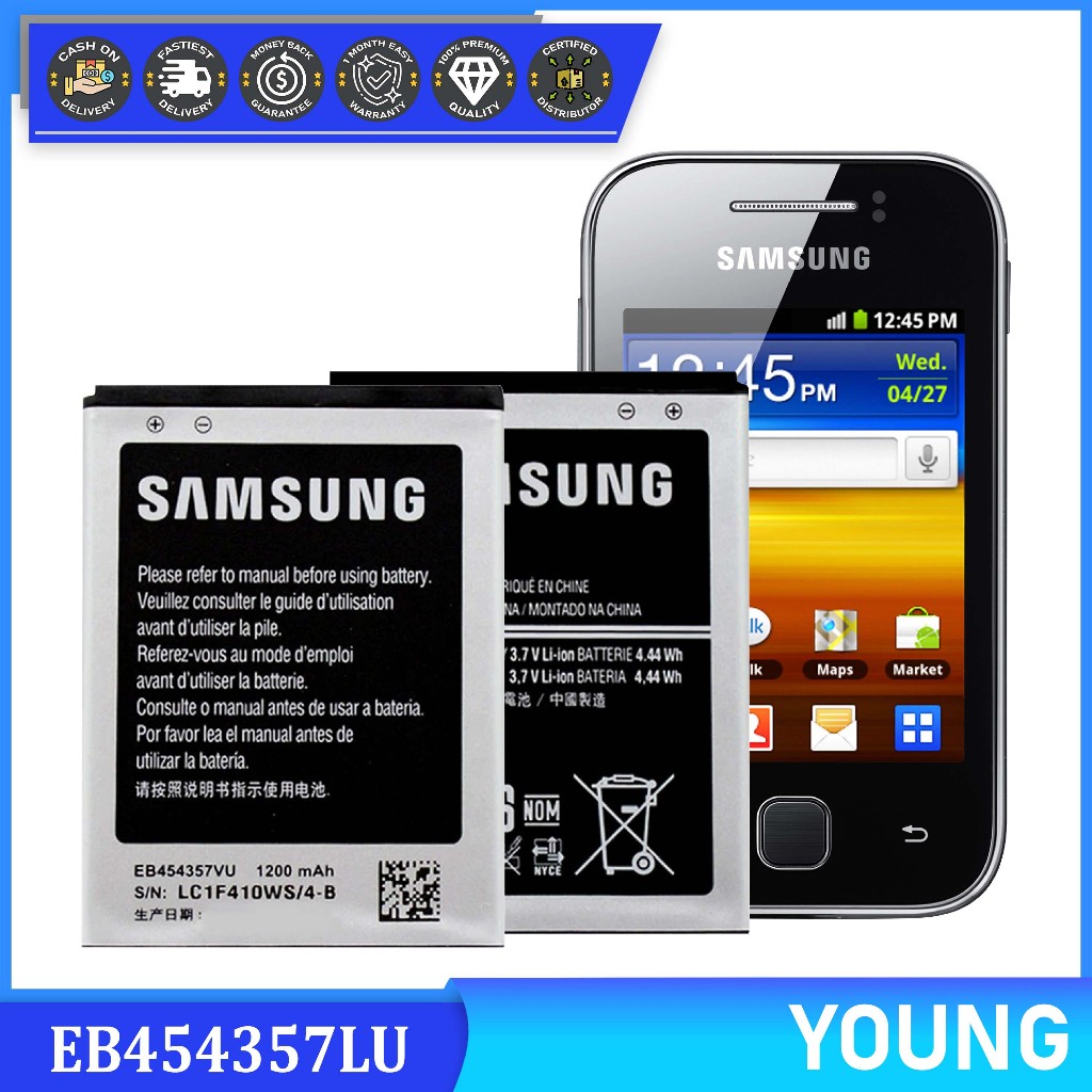 Replacement Battery for Samsung Galaxy Young Model: EB454357VU High ...