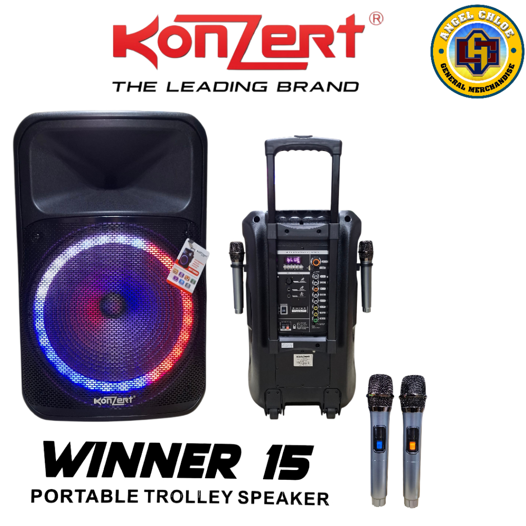 Konzert Winner 15 Portable Trolley Speaker | Shopee Philippines