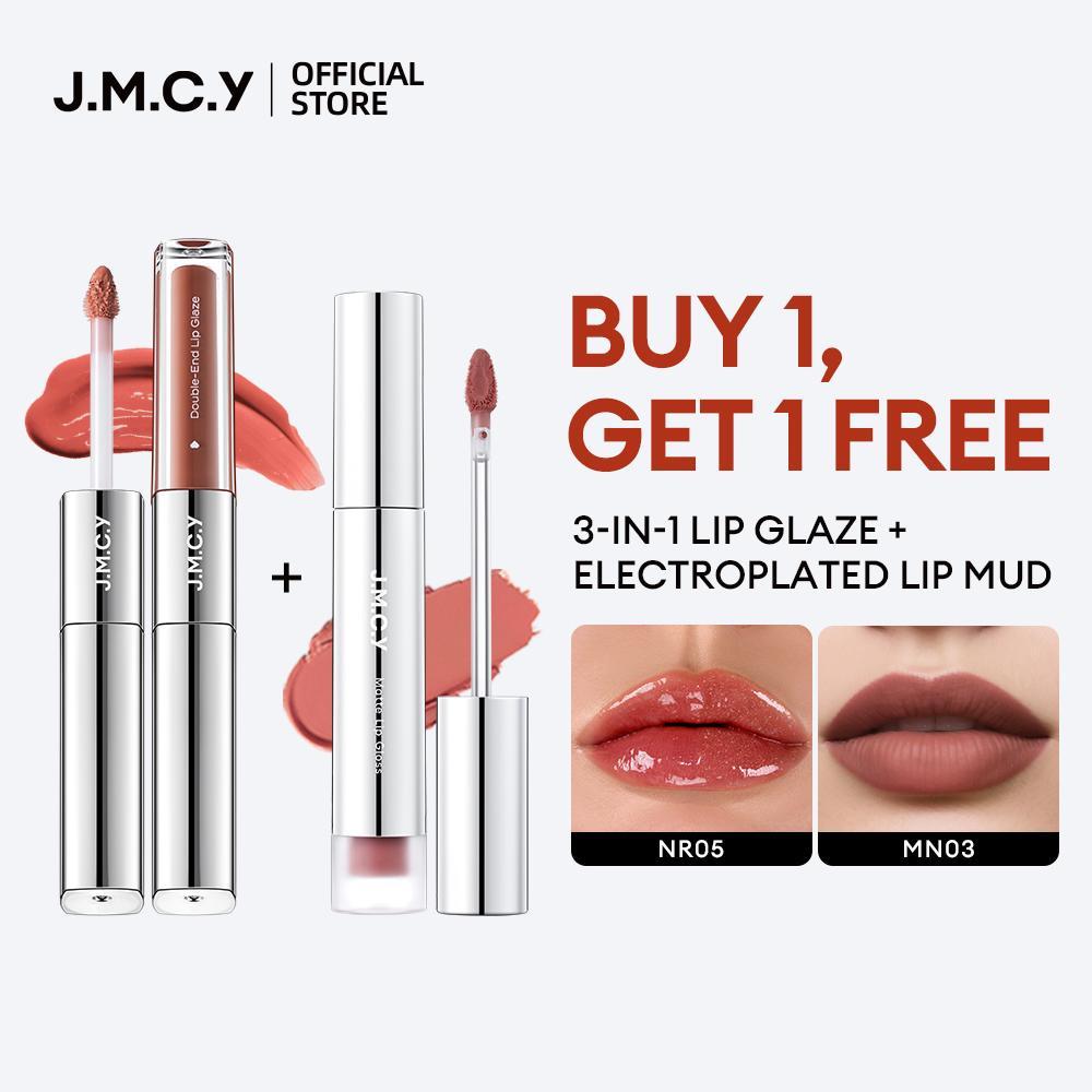 [Buy 1 get 1 free] JMCY double effect lipstick + electroplated lip mud ...