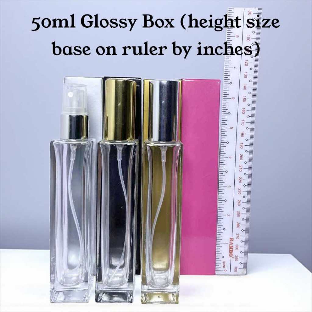 50ml Glossy Box for Elegant Long Tube Perfume Bottle 10pcs. per Pack ...