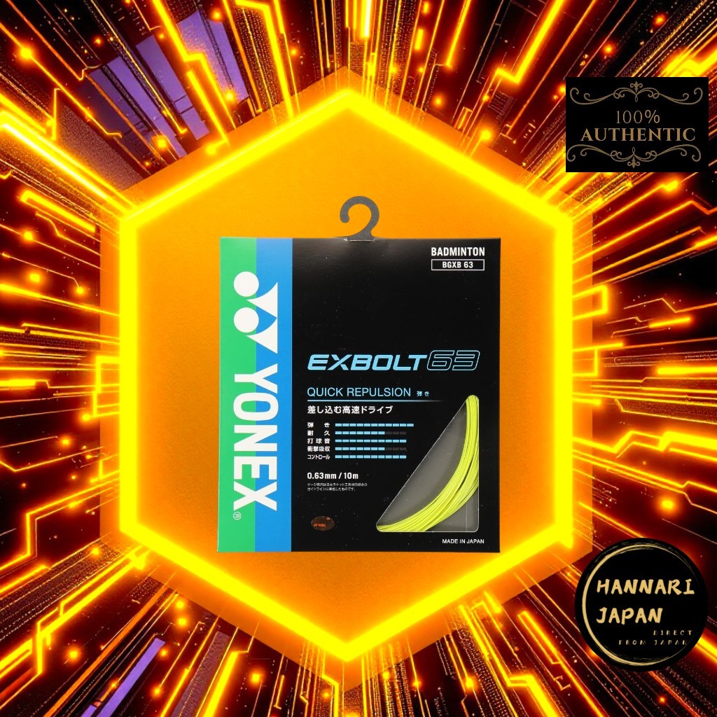 YONEX Badminton String EXBOLT 63 - 10m - Various Colors | Shopee ...
