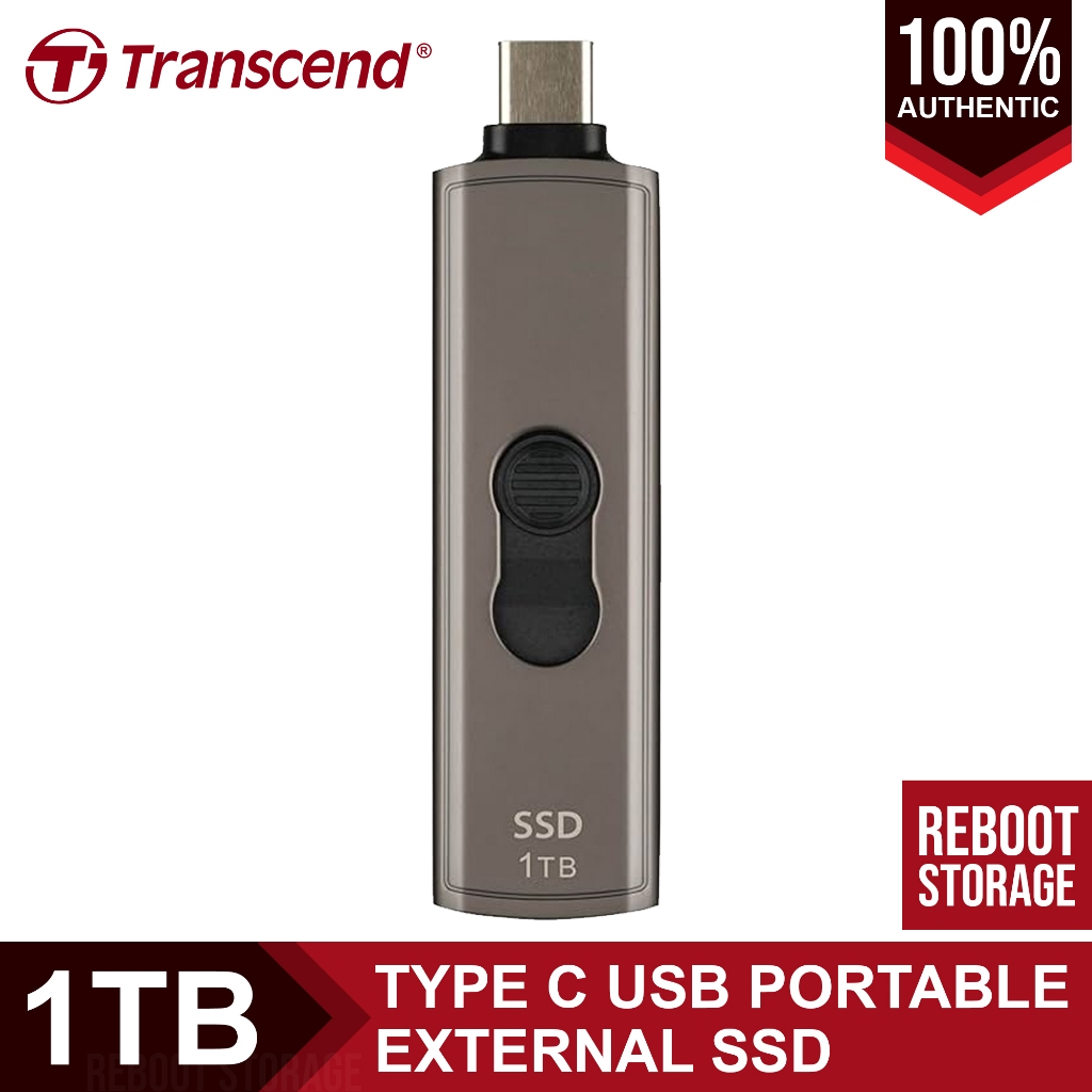 Transcend ESD330C 1TB Type C USB Portable SSD Flash Drive External ...