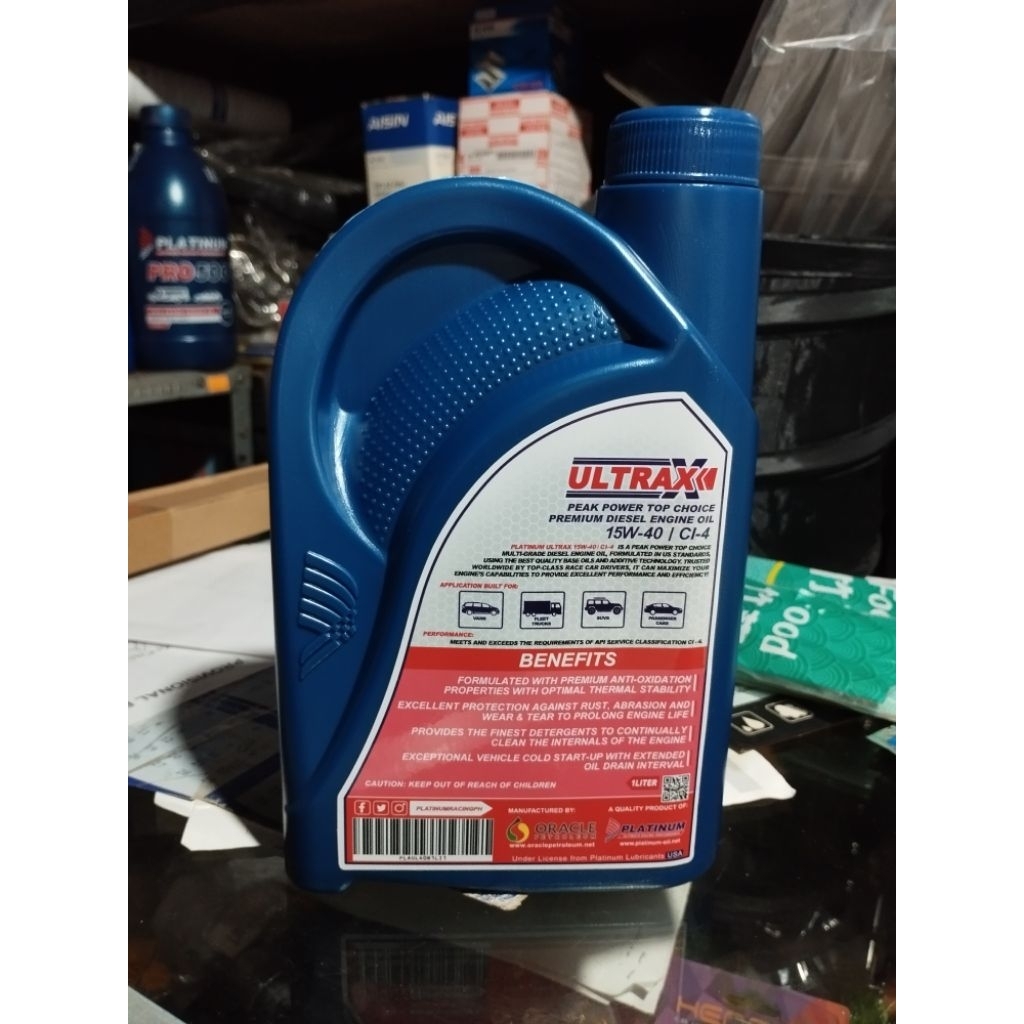 Platinum oil Ultrax premium diesel oil SAE 15w-40 API CI-4 Multi-grade ...
