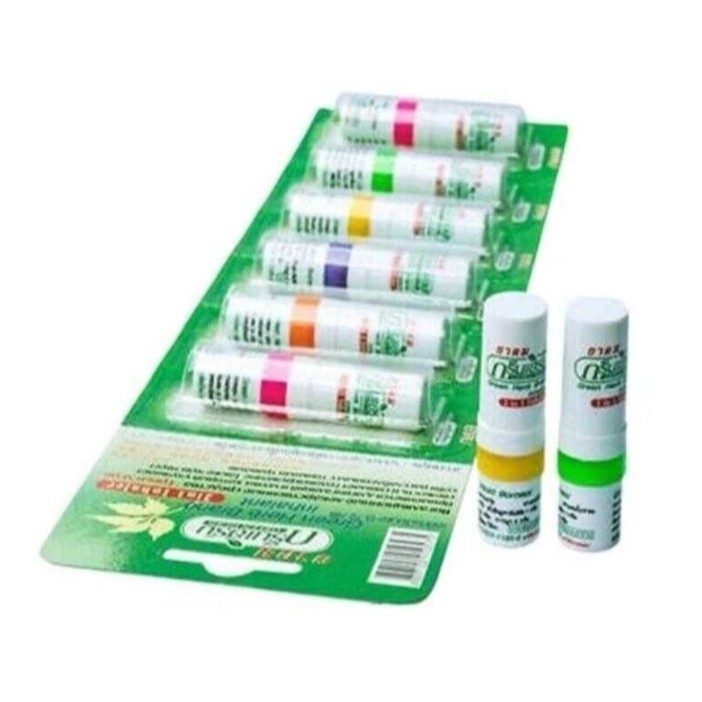 Original GREEN HERB 2 IN 1 MENTHOL 72.8% Inhaler Runny Nose | Shopee ...