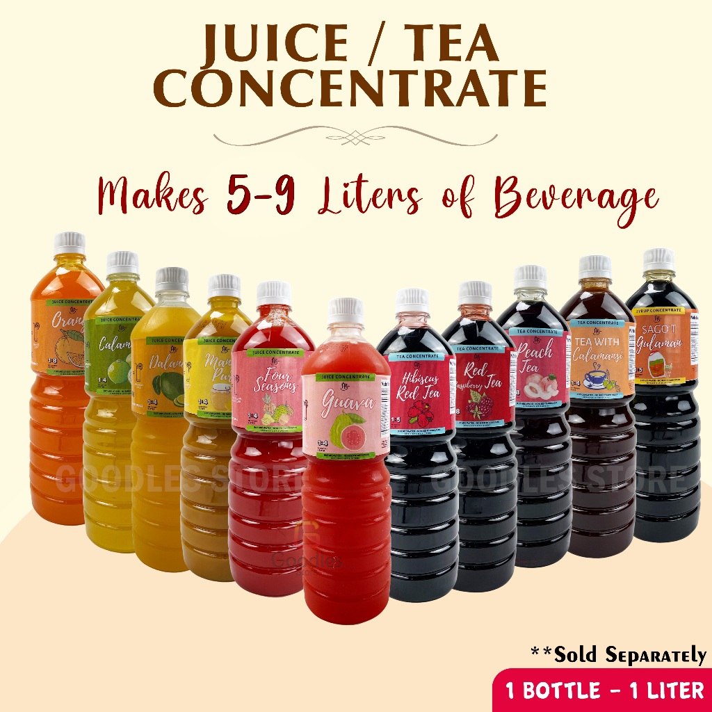 Happy Shaker 1L Juice Tea Red Sago Gulaman Syrup Concentrate Baon ...