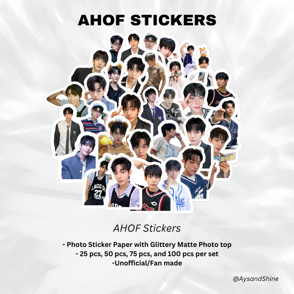 AHOF Stickers (JL, Steven, Shuaibo, Juwon, Jeongwoo, Chih En, Daisuke ...