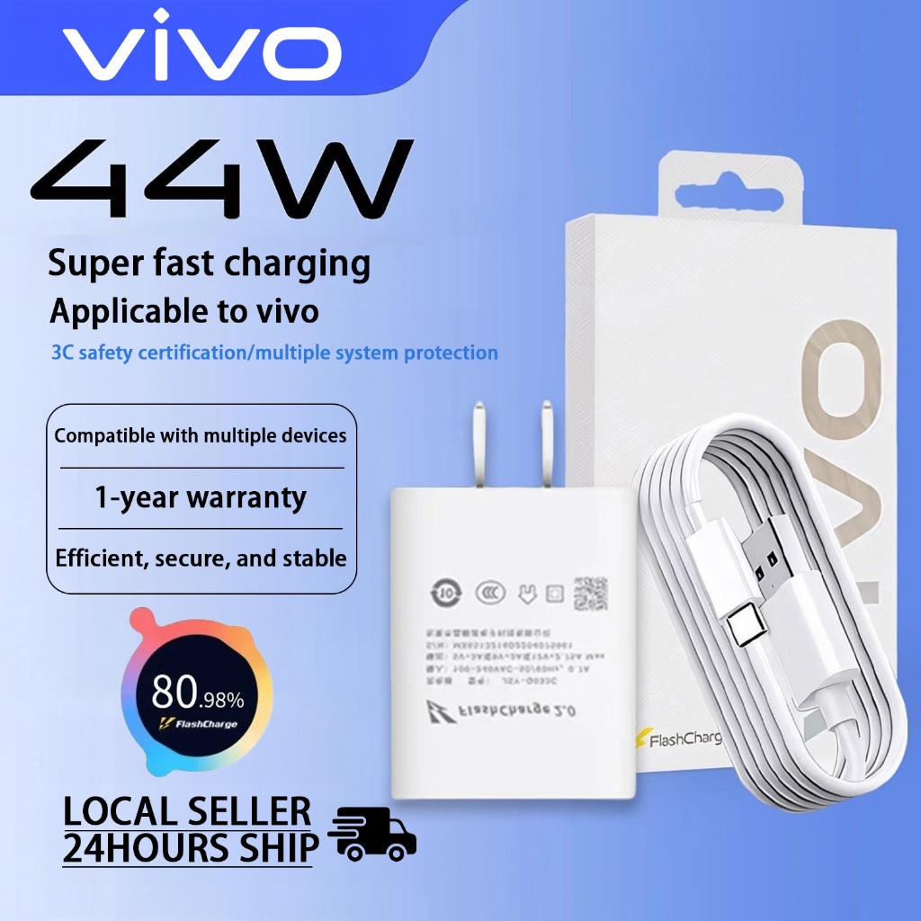 [Original Quality] VIVO 44W SuperCharge Adapter, VIVO Fast Charging ...