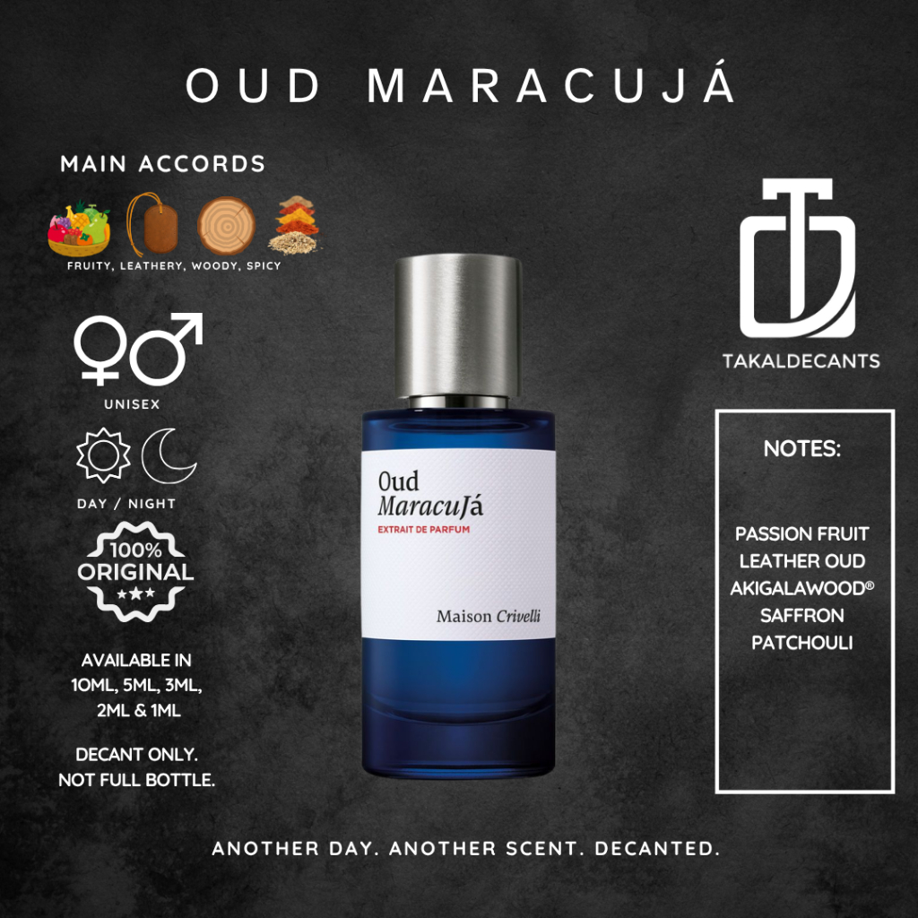 Maison Crivelli Oud Maracuja - Perfume Decants (1ml/2ml/3ml/5ml/10ml ...