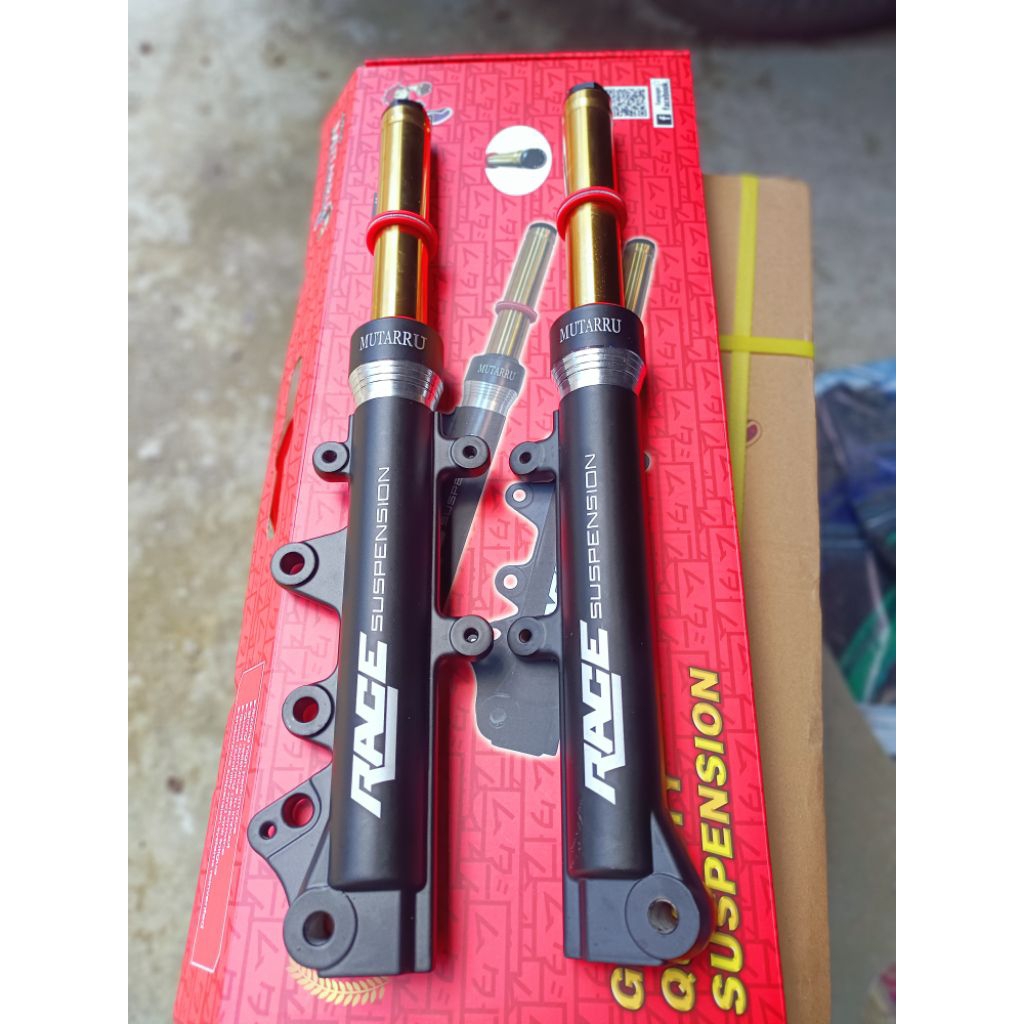 MUTARRU front shock RACE SUSPENSION ADJUSTABLE REBOUND for nmax/aerox ...