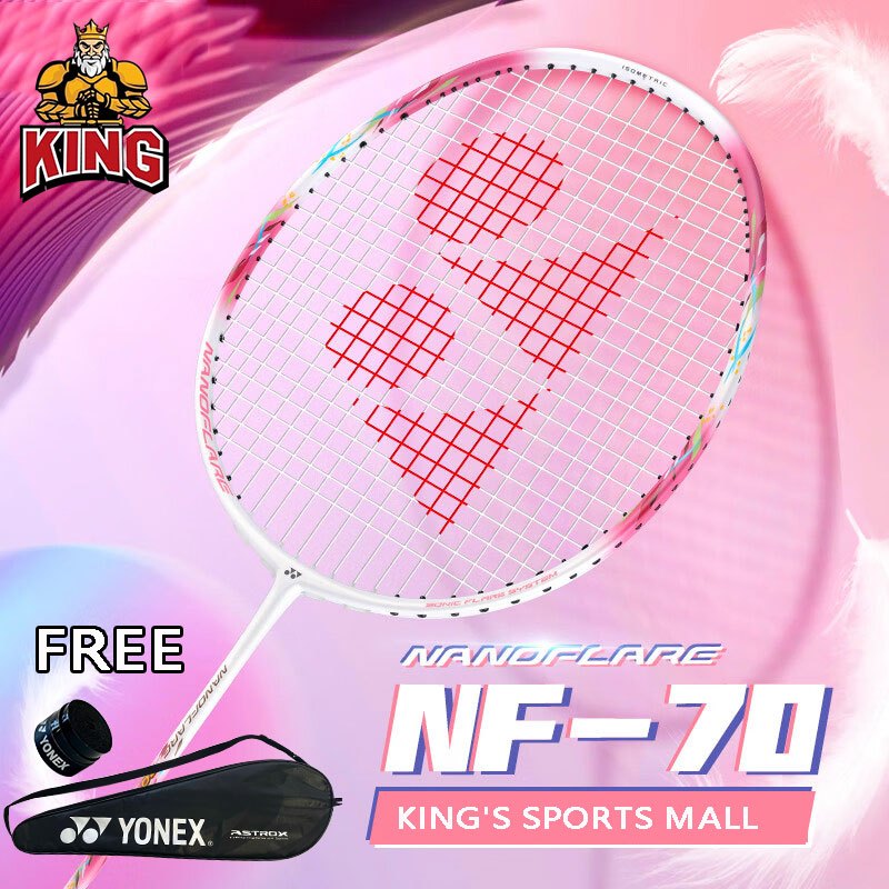 YY NANOFLARE 70 Badminton Racket Full Carbon Single 4U 26-30Lbs 83g ...