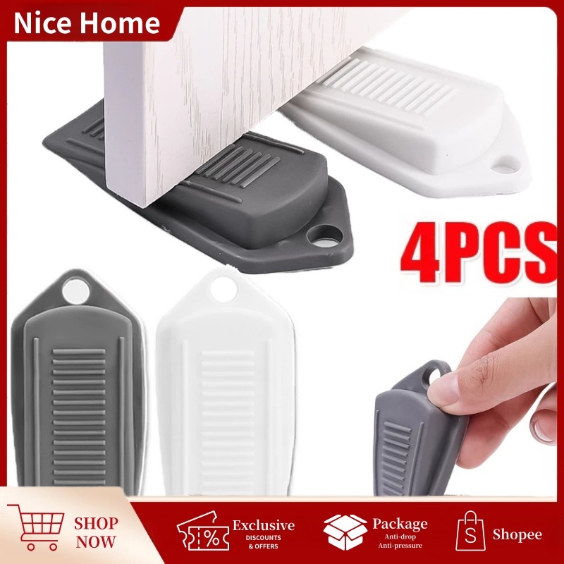 NHS Door Wedge Shaped Rubber Doors Stopper Doorstops Floor Kids Safety ...