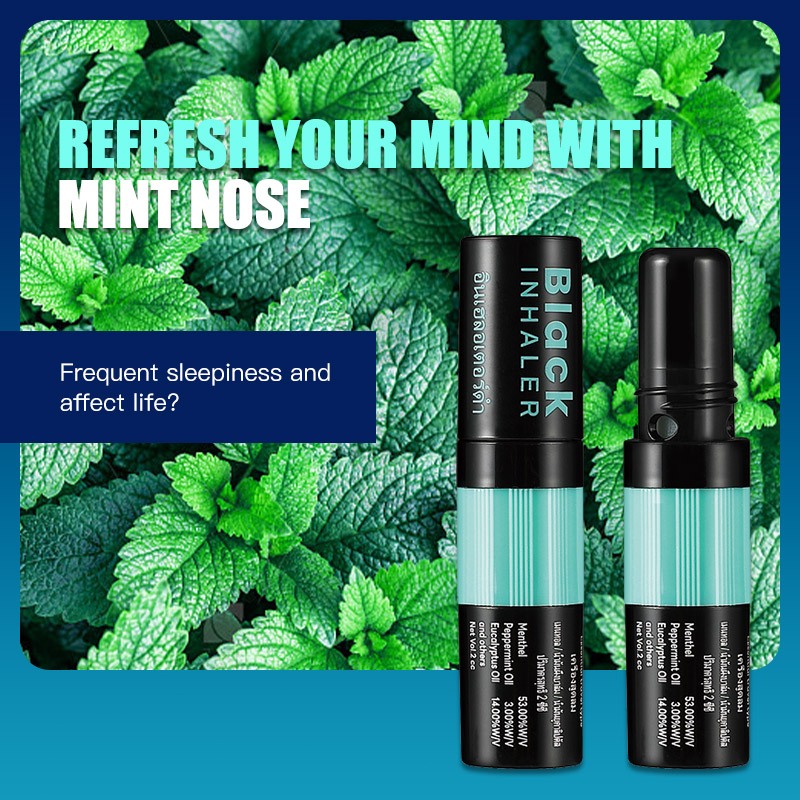 Peppermint Black Inhaler from Thailand - Authentic - Thai Nasal ...