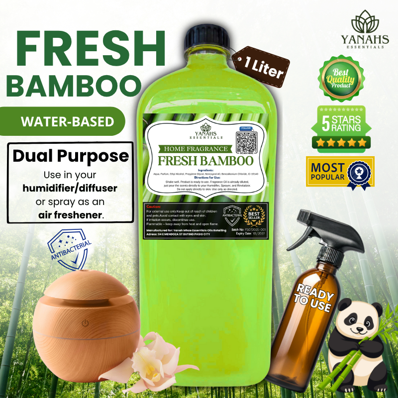 1L FRESH BAMBOO Scent – Water-Based Fragrance for Humidifiers ...