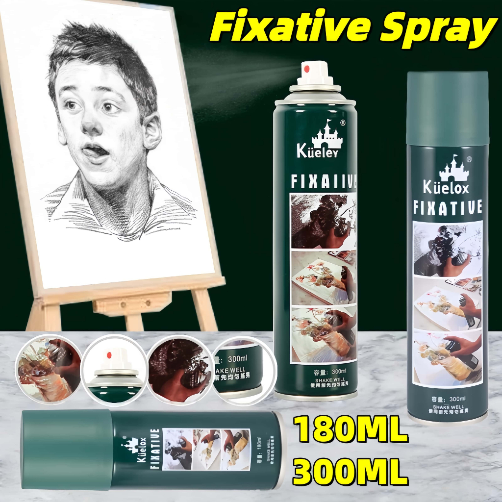 Mas 300ML 180ML Fixative Spray for Drawing Spray Sketching Gouache ...