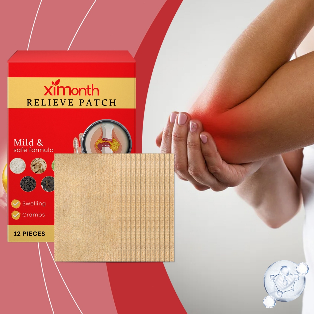 XIMONTH Joint Relief Patch 12pcs/Box Gout Relief Pain Reduction Patch ...