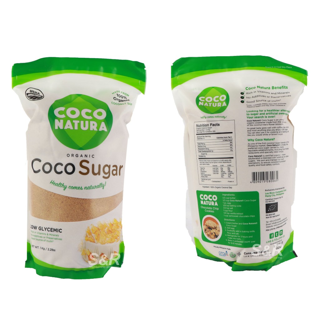 Coco Natura Organic Sugar 1kg | Shopee Philippines