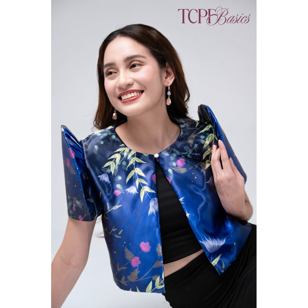 Modern Filipiniana Bolero Top (LUNA) - TCPF: BASICS Celeste Collection ...
