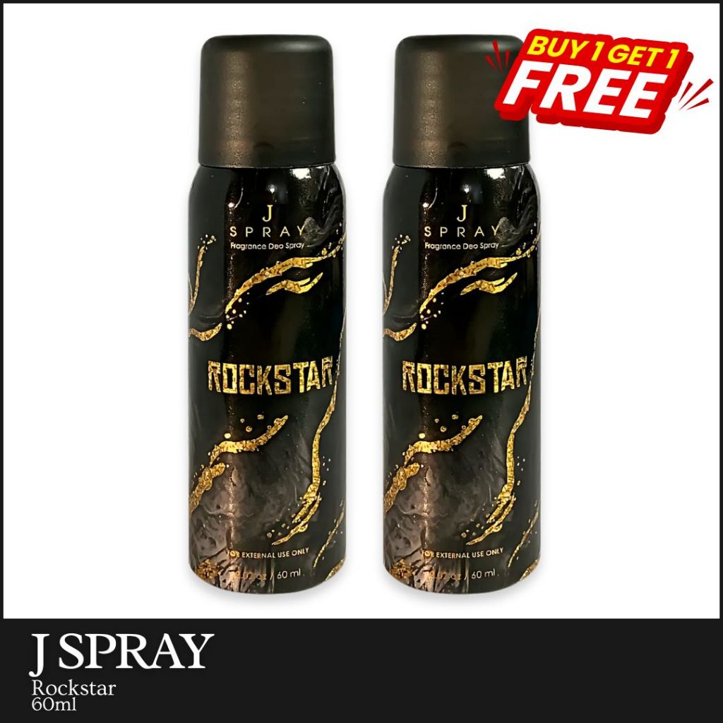 Buy 1 TAke 1J Spray Rockstar 60ml Long Lasting for Men with Bold Fresh ...