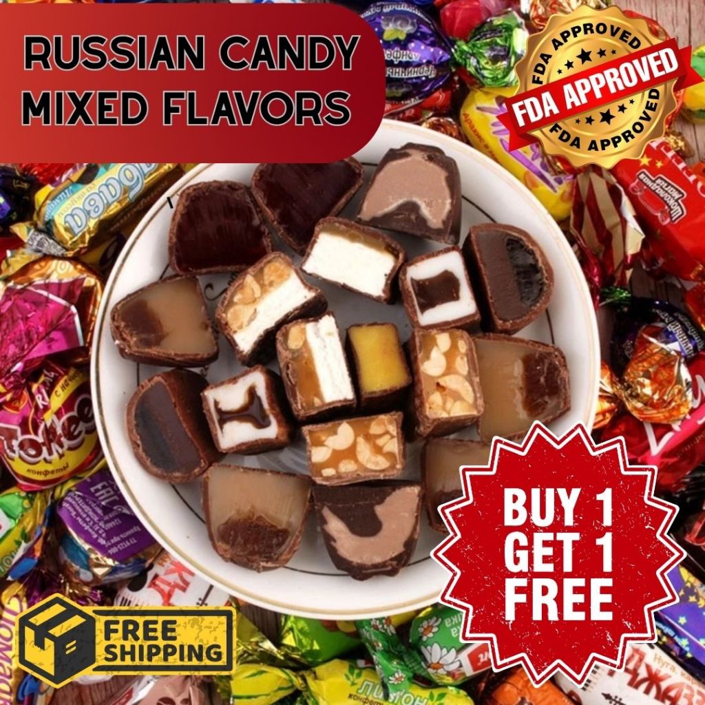 Russian Chocolate Mixed Fructose Candy 250G - CHOCOLATE CANDY NA MAY ...