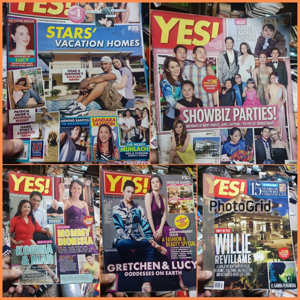 Vintage Preloved Local Showbiz Magazines {YES} G8 | Shopee Philippines
